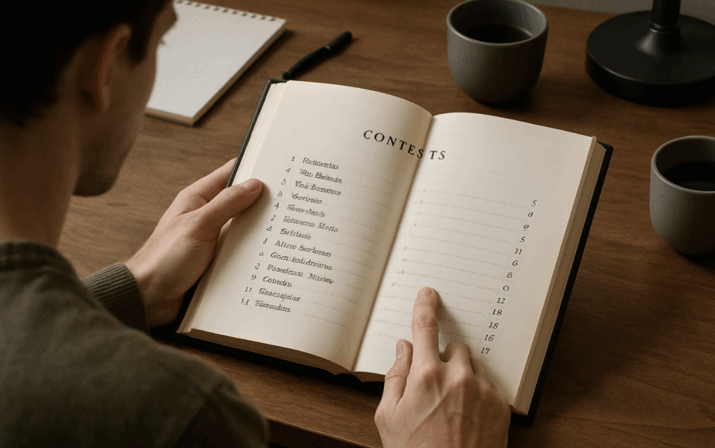 What Is a Table of Contents? Purpose, Examples & Design Tips