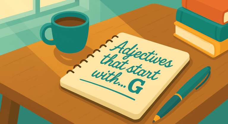 300+ Adjectives That Start With G
