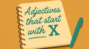 60+ Adjectives That Start With X