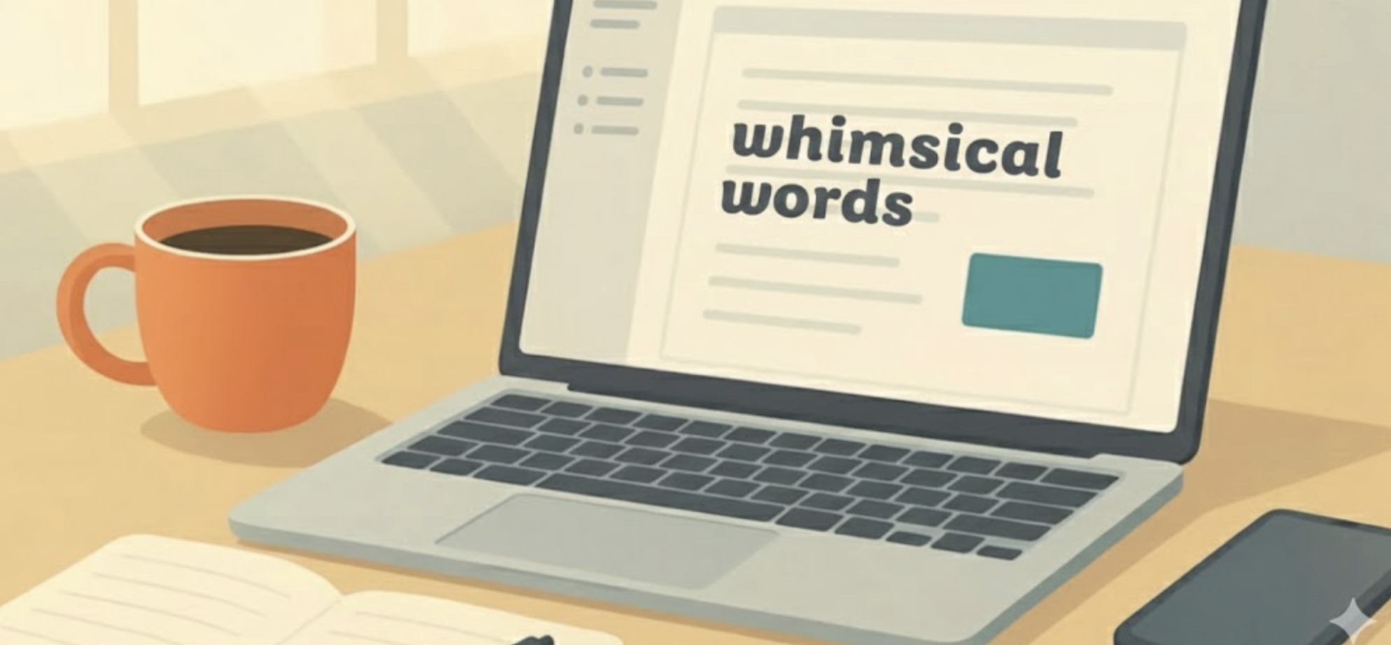 Whimsical Words: 200 Delightfully Odd Words (With Meanings + Examples)