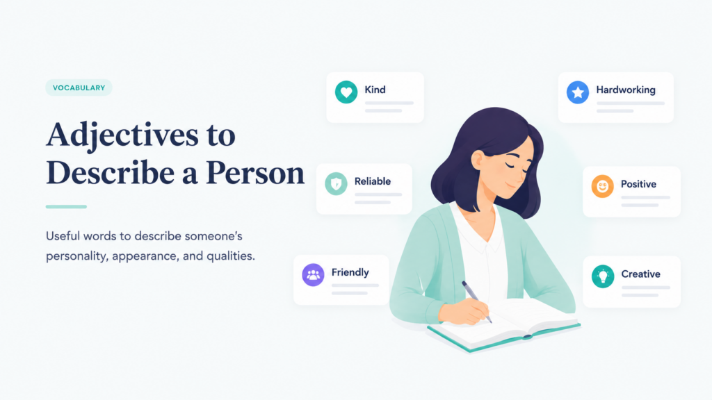 150+ Unique Adjectives to Describe a Person (for Writers)