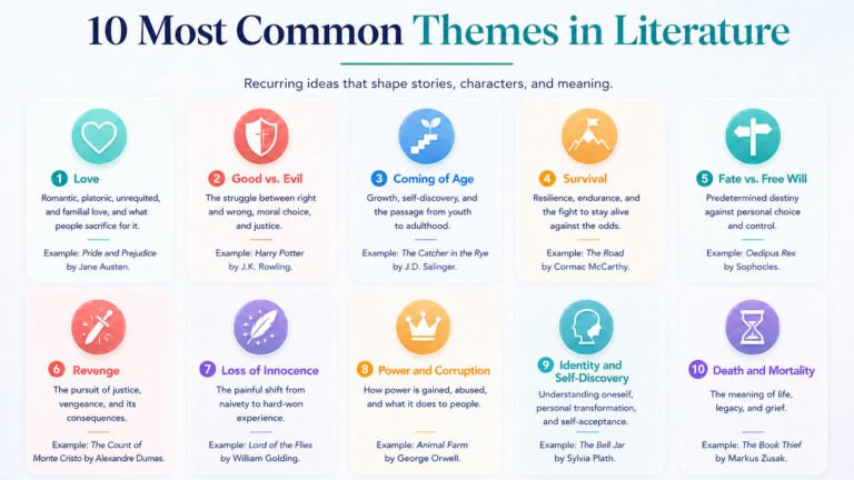 250+ Theme Examples in Literature: A Complete List