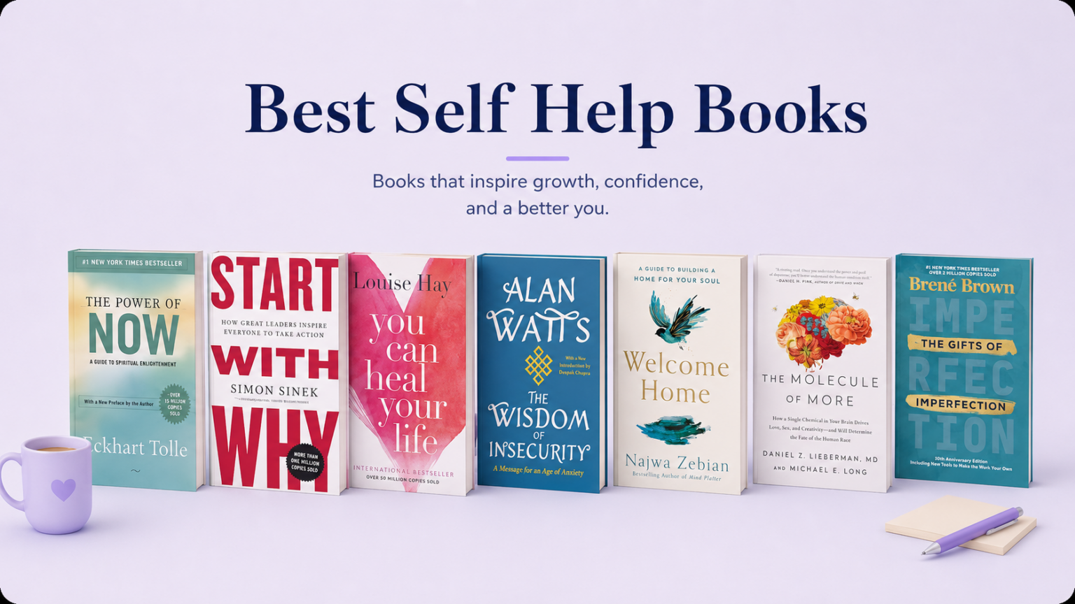 15 Best Self Help Books I'd Recommend to Anyone in 2026